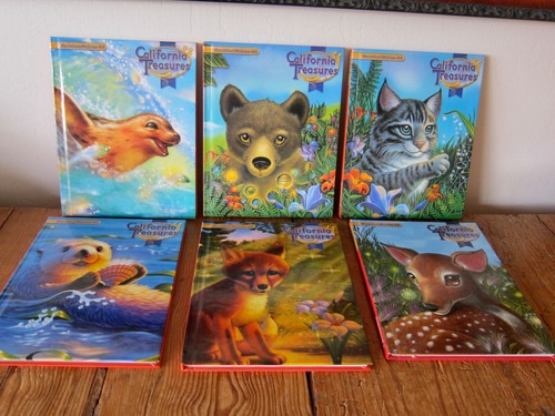LOT of 6, CALIFORNIA TREASURES, EDUCATIONAL BOOKS, MACMILLAN/MCGRAW ...