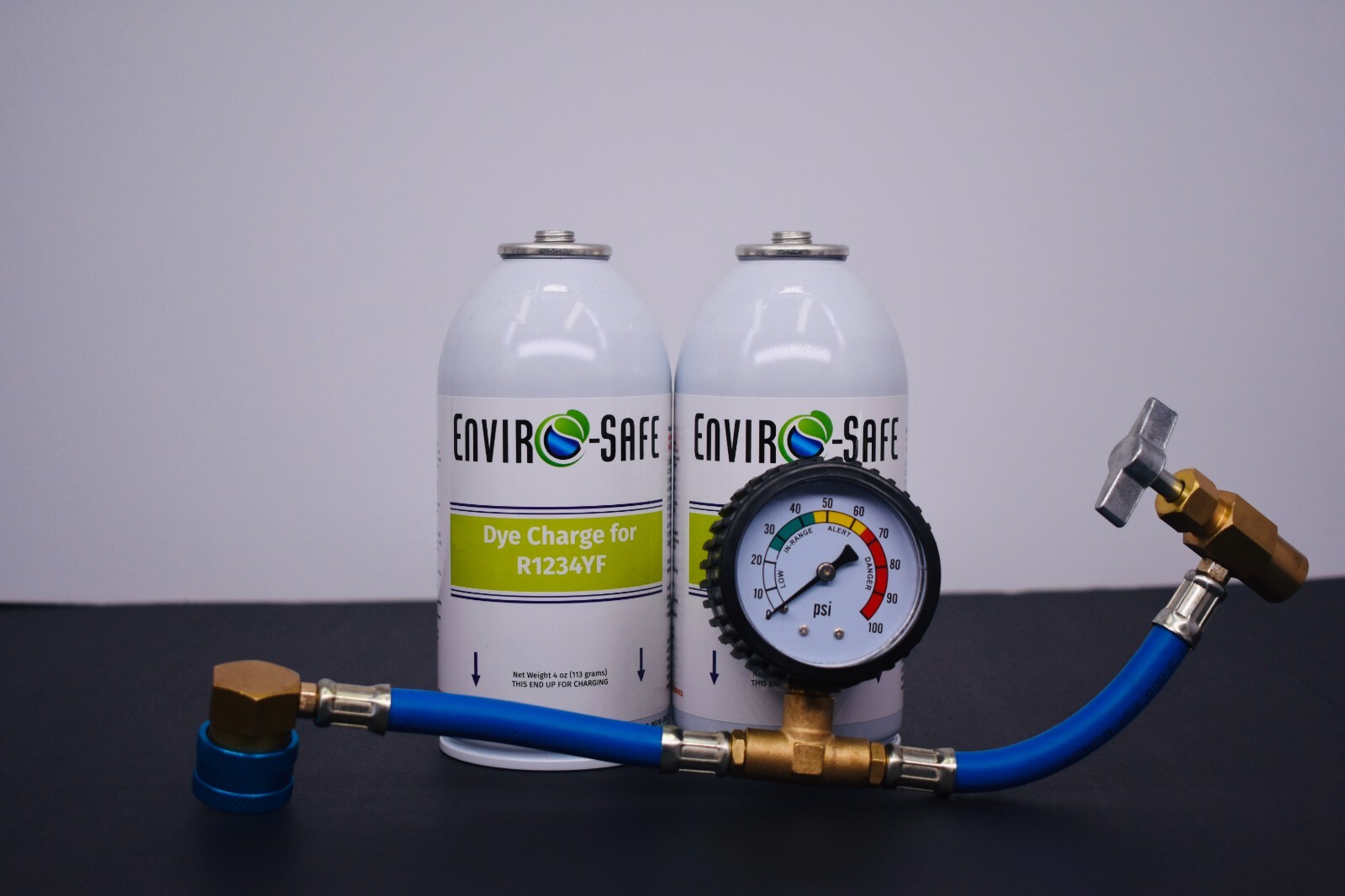R1234YF Dye Charge, 1234yf, case of 2 (4 oz) Brass Charging Gauge | eBay