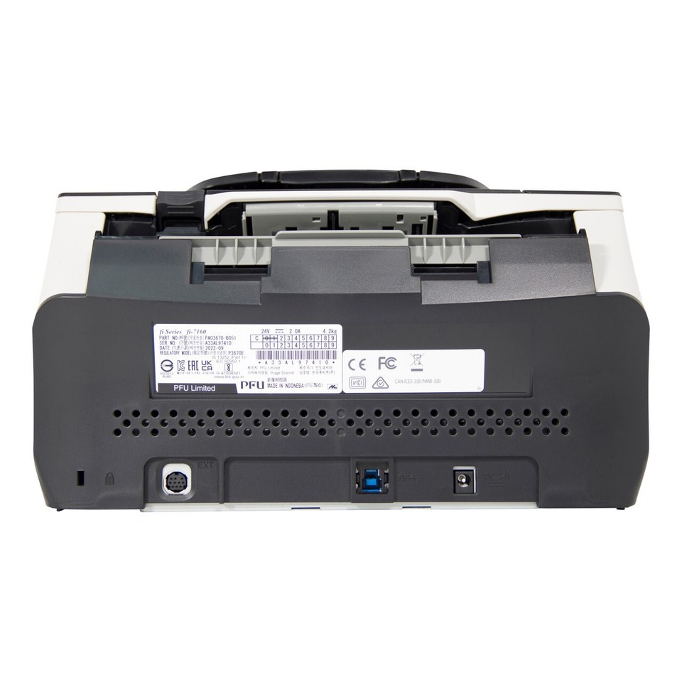 Fujitsu Fi-7160 High Speed Duplex A4 Desktop Document Scanner & 12 mths ...