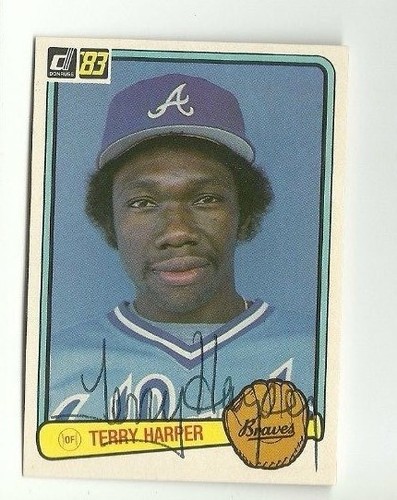 Terry Harper 1983 Donruss autographed auto signed card Braves | eBay