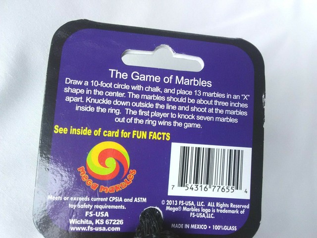 Net Bag of 25 "orca" Glass Mega Marbles 24 Players & 1 Shooter Retired ...