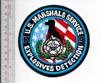 K-9 Police US Marshal Service Canine Explosives Detection Team vel NO TARIFF | eBay