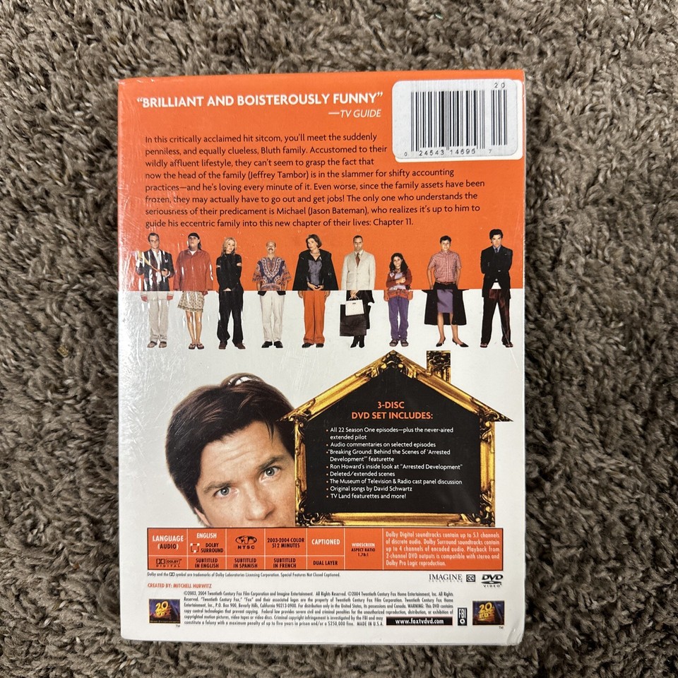 Arrested Development - Season 1 (DVD, 2009, 3-Disc Set) NEW 24543146957 ...