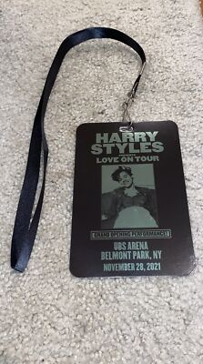 Harry Styles 2021 Love On Tour Commemorative Lanyard UBS Arena Grand ...