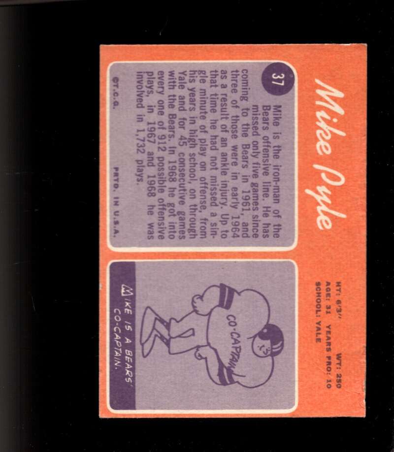1970 TOPPS #37 MIKE PYLE GOOD+ BEARS *PS3832 | eBay