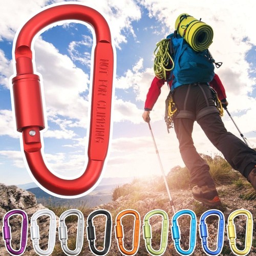 Safety Camping Hiking Hook Buckle Keychain Climbing Button Alloy ...