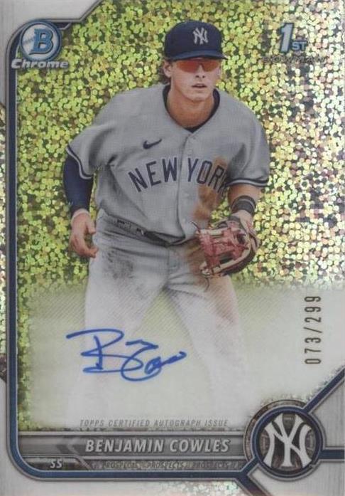 2022 Bowman Chrome - Prospect Autographs Benjamin Cowles #CPA-BC ...