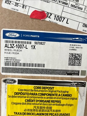 Genuine Ford AL3Z-1007-L Wheel Assembly 2009-2012 F150 | eBay