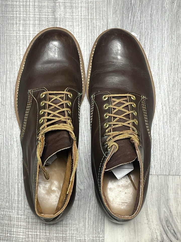 VTG Leather Work Boots Vulcan Sole Size 9.5. | eBay