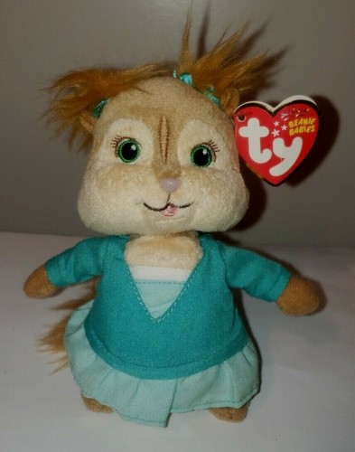 Ty Beanie Baby ELEANOR the Chipmunk / Chipette 6" CREASED TAG Plush ...