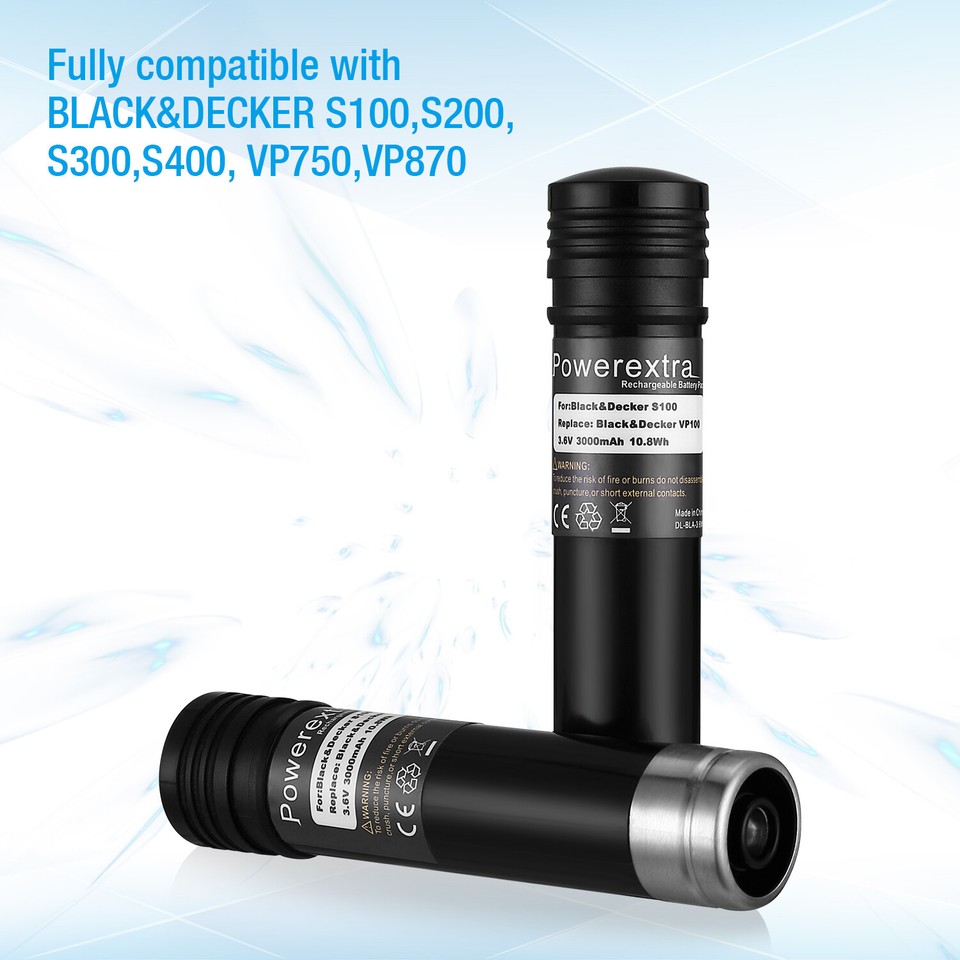 2X 3.6V Ni-Mh Batteries For Black & Decker Versapak Gold VP100 VP110 ...