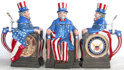 United States Navy Uncle Sam character beer stein | eBay