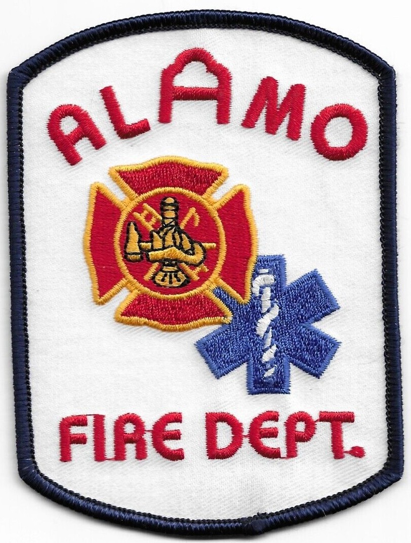 Alamo Fire Dept., Texas (3.25" x 4.5" size) fire patch | eBay