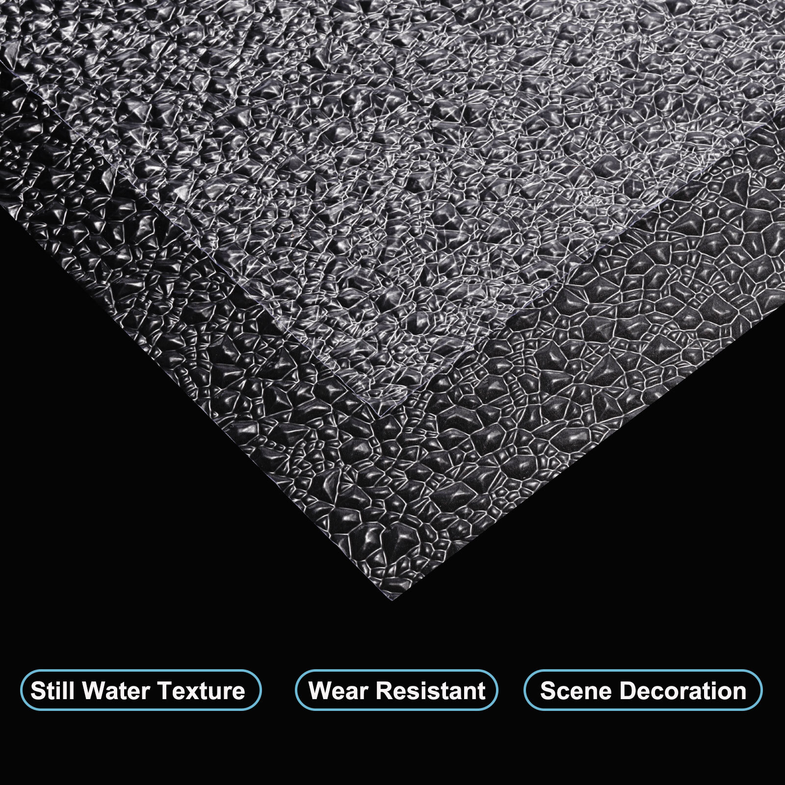 1 Pcs DIY Ripple Water Effect Sheet 39.4x10.6 Inch Still Water Texture ...