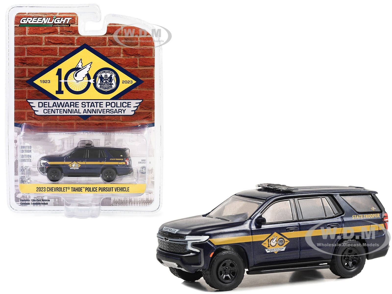 2023 CHEVROLET TAHOE PPV "DELAWARE STATE POLICE" 1/64 BY GREENLIGHT ...