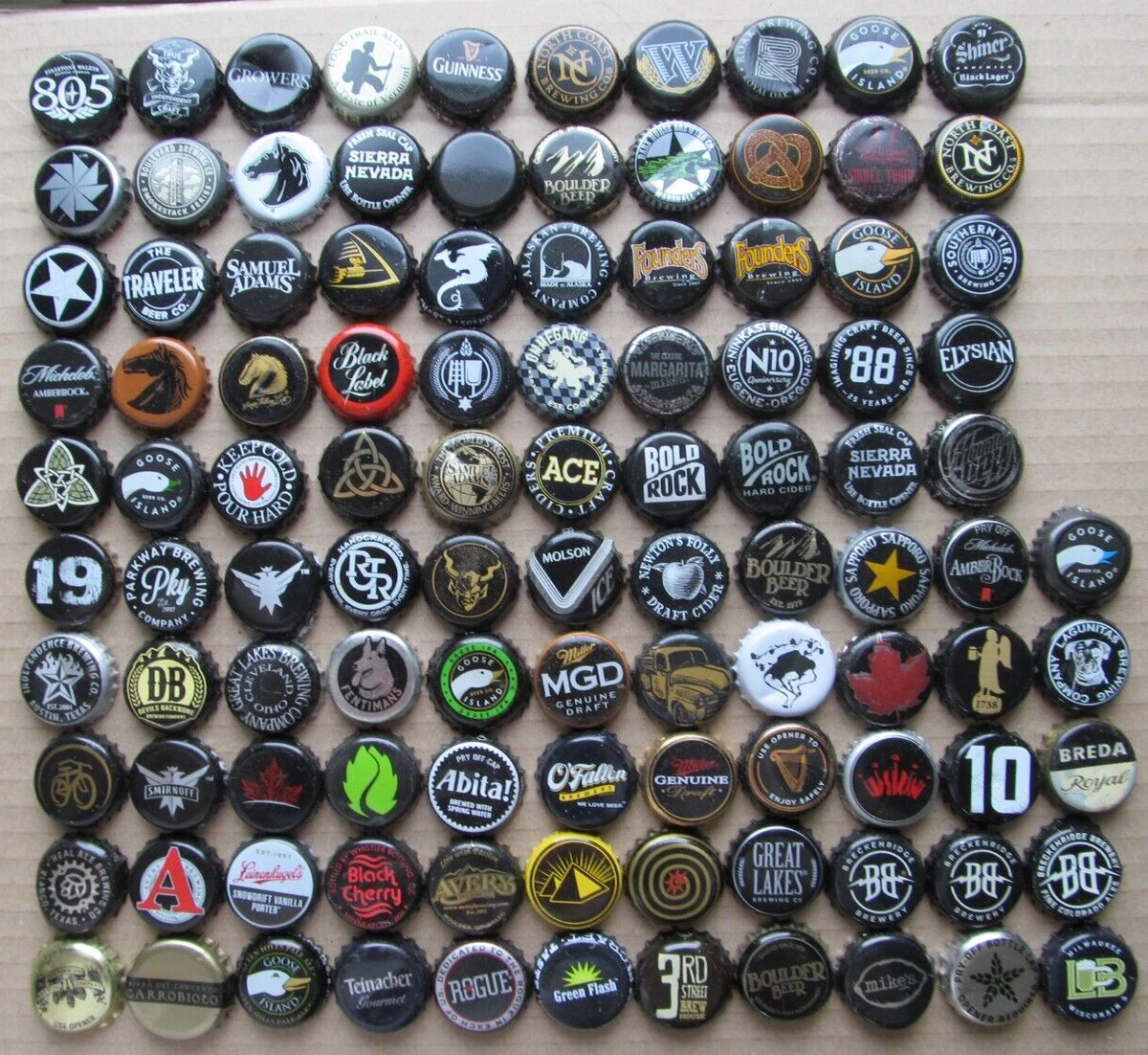 Black Beer Bottle Cap