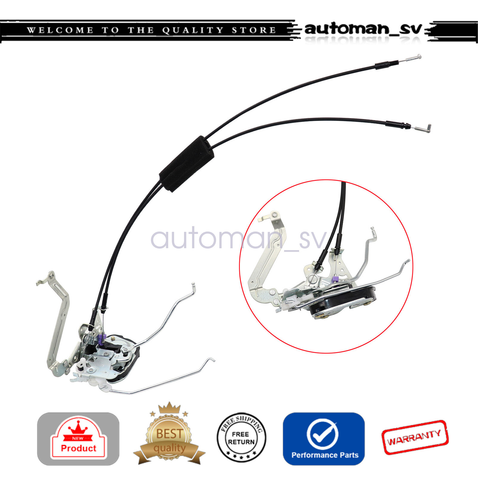 Door Latch Assembly Left Driver Front 69304-0C010 for 01-07 Sequoia&05 ...