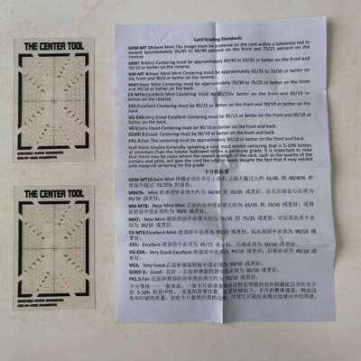 3pcs Card Grading Centering Card Tool Kit Sports Cards for PSA BGS TCG ...