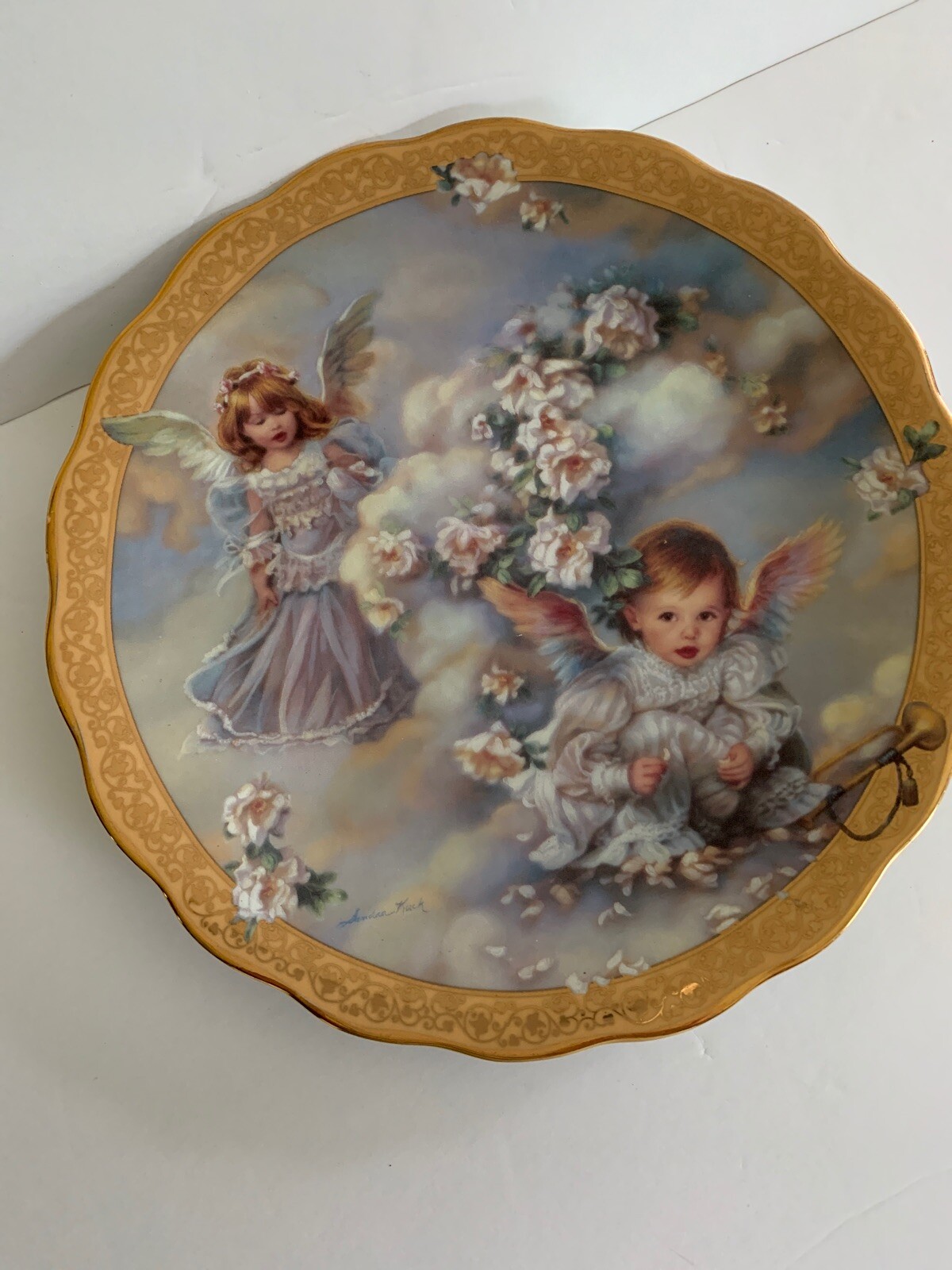 Heavenly Hideaway Plate Sandra Kuck Gardens of Innocence Collection ...