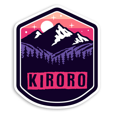 2 x 10cm Kiroro Japan Vinyl Stickers - Mountain Ski Fun Luggage Sticker ...