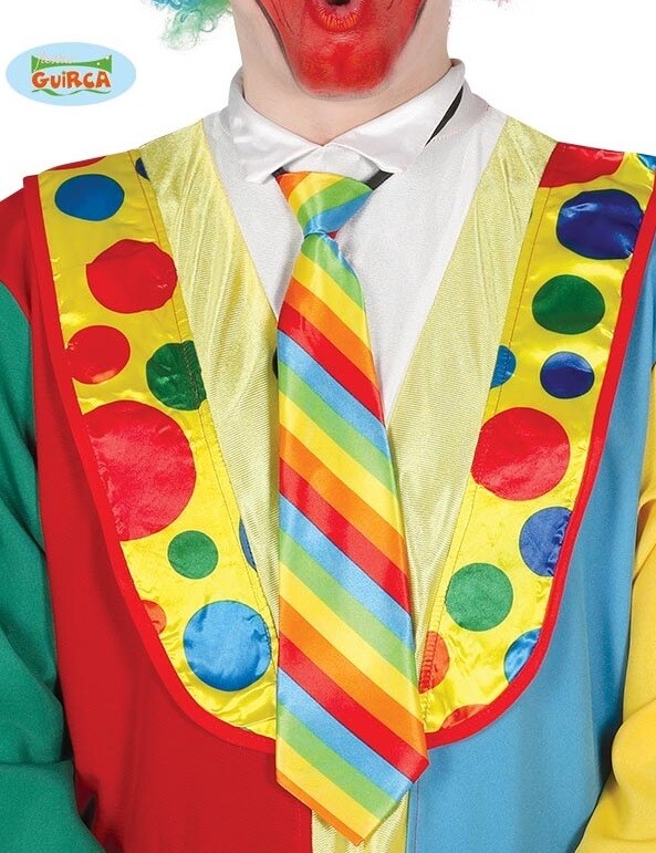 Adult Clown Fancy Dress Tie Multi Coloured Comedy Tie fg | eBay UK