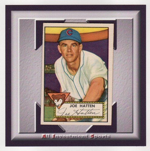 1952 Topps JOE HATTEN #194 EXMT *superb baseball card for your set ...