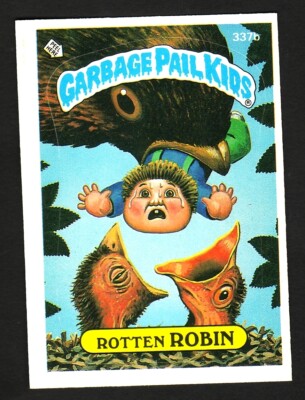 GARBAGE PAIL KIDS SERIES 9 1987 TOPPS TRADING CARD 337B ROTTEN ROBIN | eBay