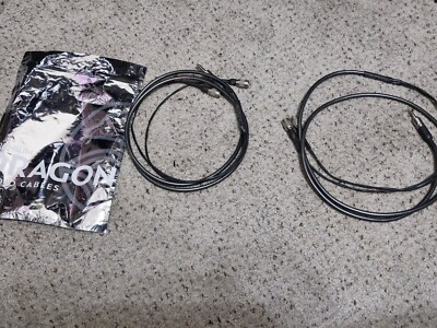 5 Ft Moon Audio Silver Dragon Cables For DCA Headphones 2 Pack Bundle ...