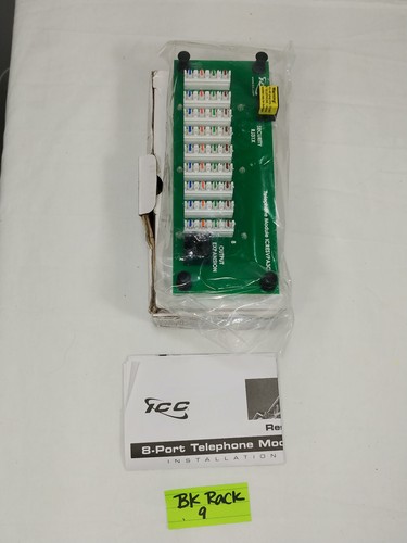 ICC ICRESVPA3C 8 Port Telephone Module w/ RJ31X Jack NEW OPEN BOX w ...