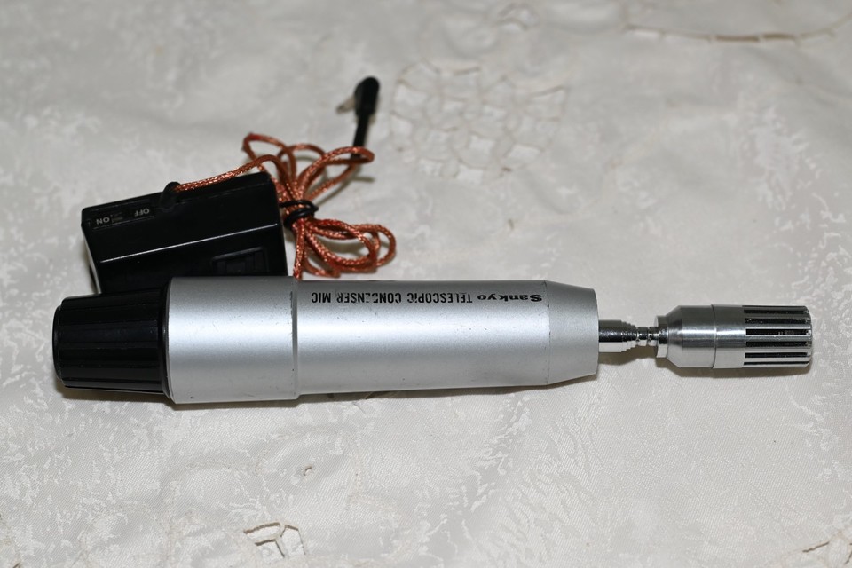 Vintage SANKYO Telescopic Condenser MIC Micro Microphone | eBay