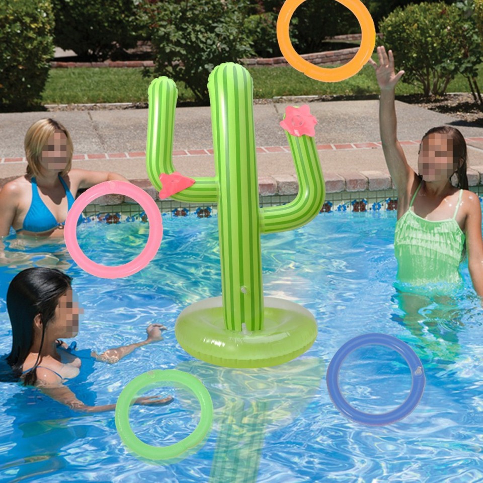 PVC Inflatable Cactus Shape Beach Party Toys Stage Props for Decoration ...