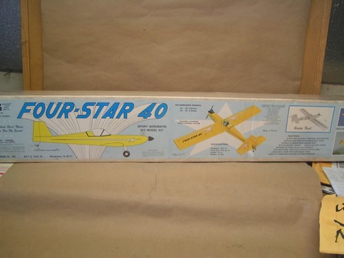 RARE "SEALED" SIG Four-Star 40 sport aerobatic airplane kit, Factory ...