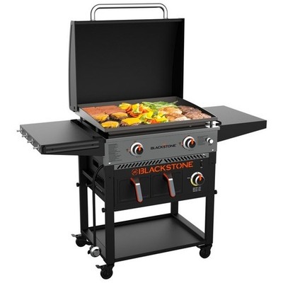 Blackstone 1785 2-Burner 28" Griddle with Electric Air Fryer and Hood ...
