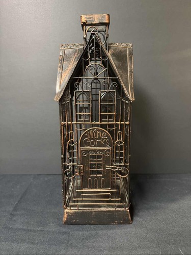 Rustic Metal House Wine Cork Holder Cage Decor "Wine Corks" Sign 17 ...