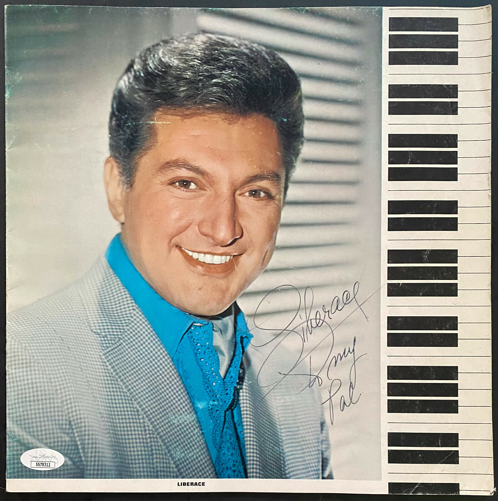 Signed Liberace Program “To My Pal” Inscription Pianist Singer ...