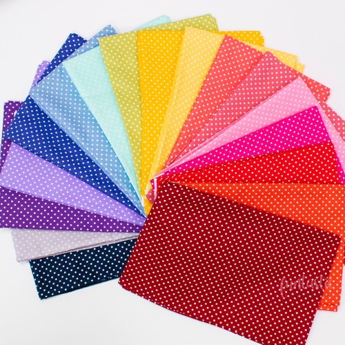 3mm Polka Dot Fabric 100% Cotton Fabric Sewing Craft Spots ROSE ...