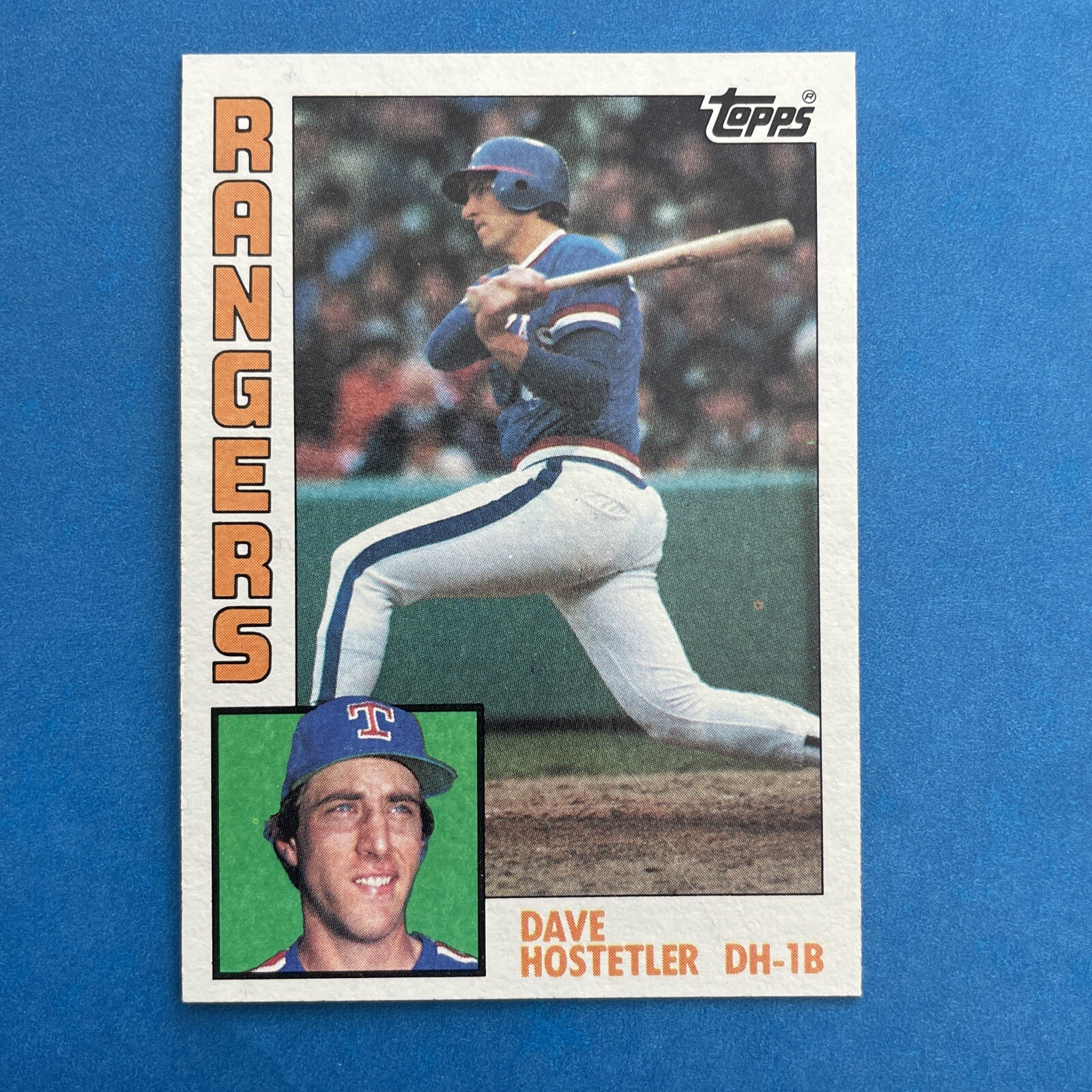 1984 Topps Baseball Card #62 - Dave Hostetler Texas Rangers | eBay