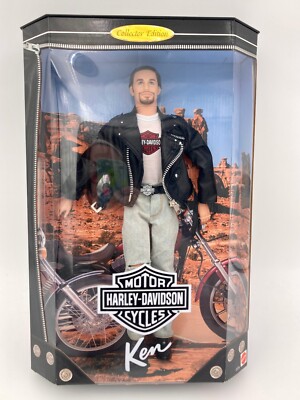 Harley Davidson Motorcycle's Ken Barbie Doll # 22255 Rare Sealed 1998 ...