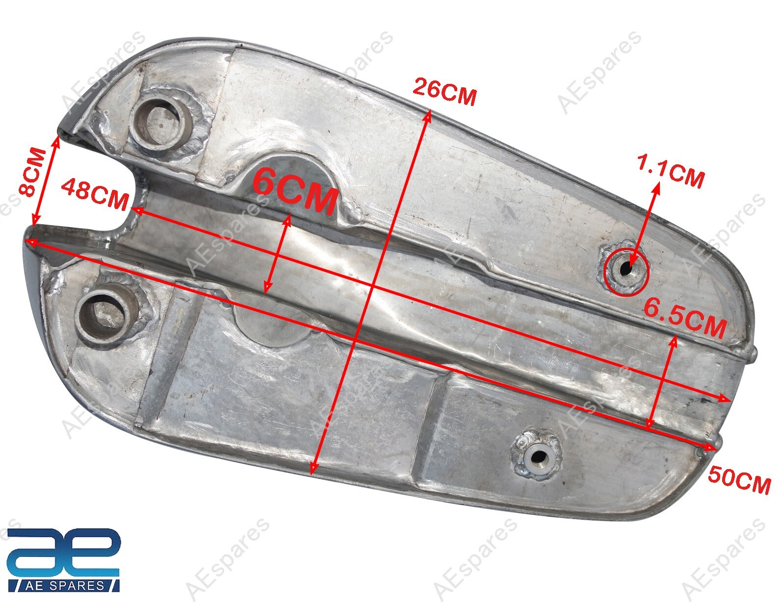 Fuel Gas Petrol Tank Aluminium For Norton P11 N15 G15 G80Cs Scrambler ...