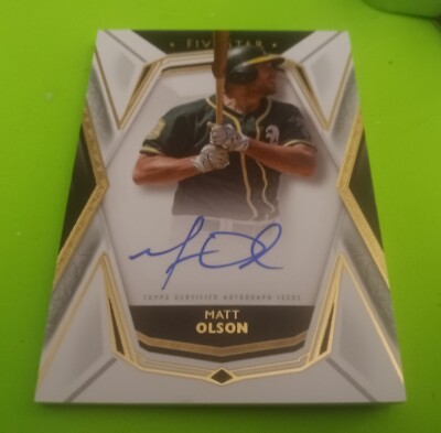 2019 MATT OLSON Topps Five Star Autograph Card #FSA-MO MINT Atlanta ...