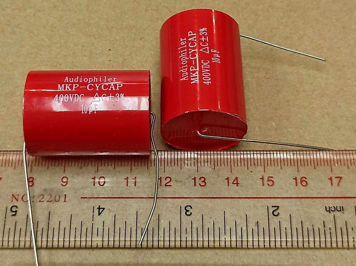 2 X AUDIOPHILER 10uF 400V +/-3% MKP metallized polypropylene film ...
