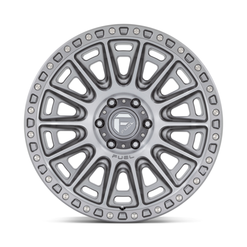 FUEL RIMS 17X9 FITS JEEP WRANGLER GLADIATOR SILVER PLATINUM WHEELS D833 ...