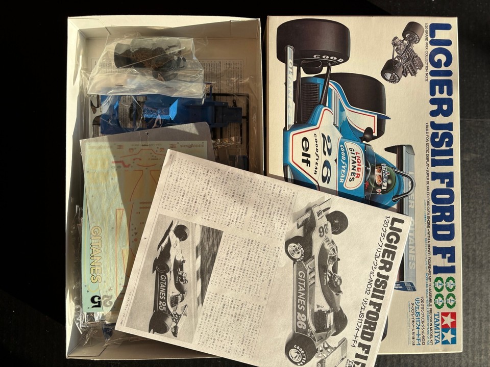 TAMIYA 20012 LIGIER Js11 Ford F1 1/20 Grand Prix No.12 Model Kit 1979 ...