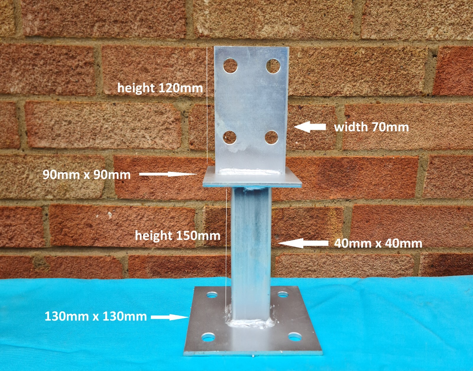 Heavy Duty 150mm elevation,Elevated Post Base| Galvanised Steel PBH70 ...