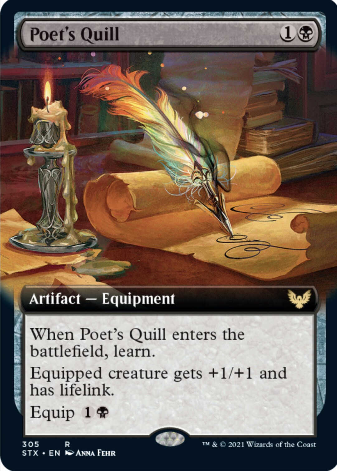 Poet's Quill (Extended Art) Strixhaven: School of Mages Foil for sale ...