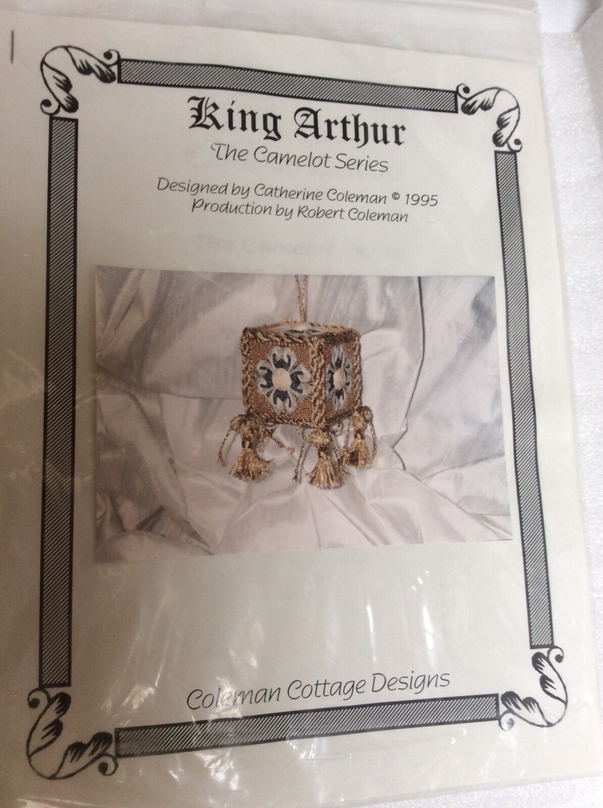 Catherine Coleman 1995 King Arthur Camelot Needlepoint Ornament Pattern ...