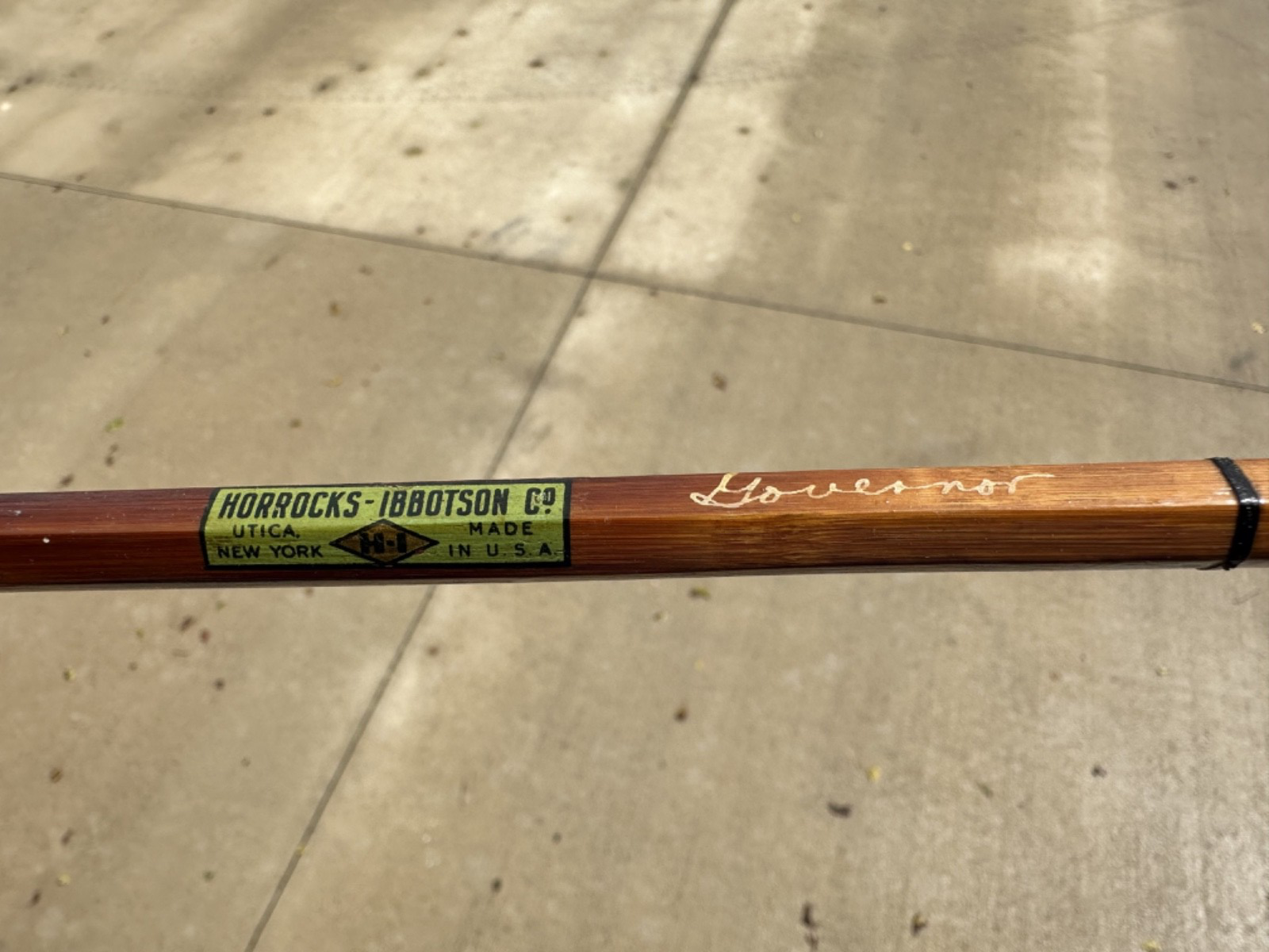 Horrocks Ibbotson bamboo fly rod - Governor (Tonkin Cane) 9' 3 pc with ...