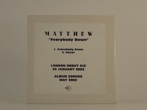 MATTHEW EVERYBODY DOWN (H1) 2 Track Promo CD Single plus Card Sleeve ...