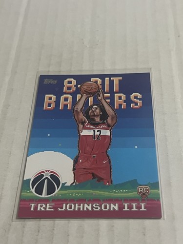 2025-26 Topps Basketball Tre Johnson III RC Rookie 8-Bit Ballers Insert ...