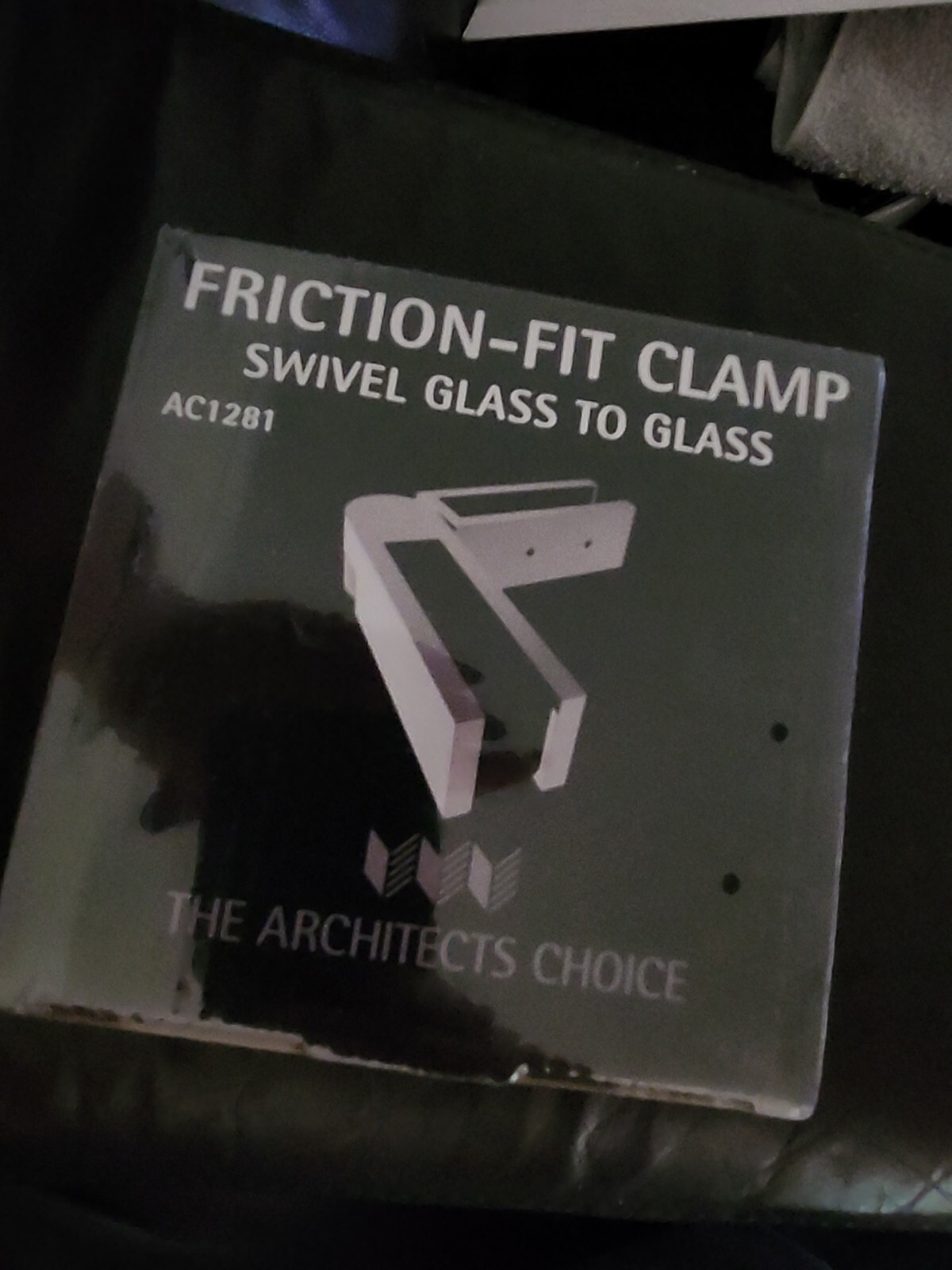 Architects Choice GLASS TO GLASS FRICTION FIT SWIVEL CLAMP 16x25x178mm ...